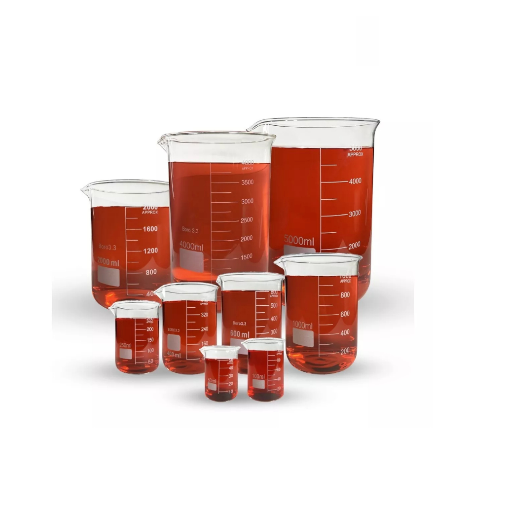 Kit Becker Bequer Vidro Graduado 500ml, 1000ml, 2000ml | Shopee Brasil