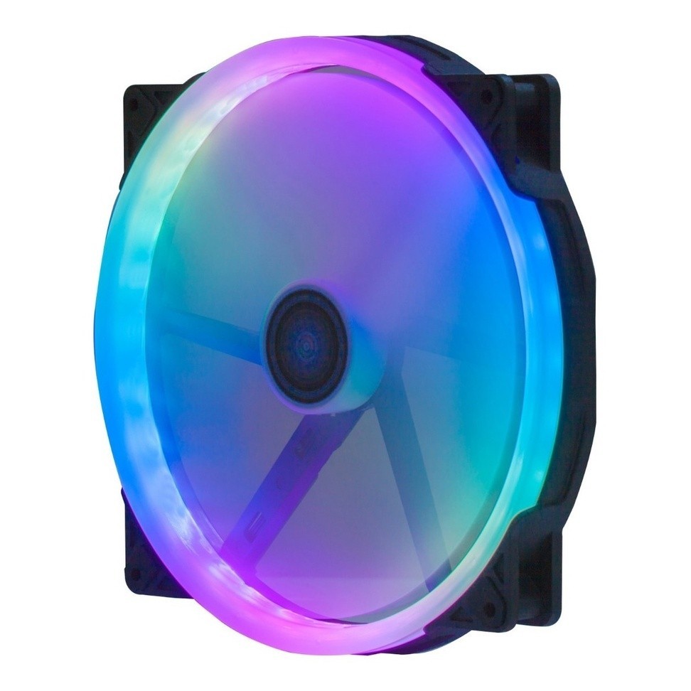Cooler Fan 200mm 20cm 32 Led Rgb Gabinete Computador Silencioso Dex ...