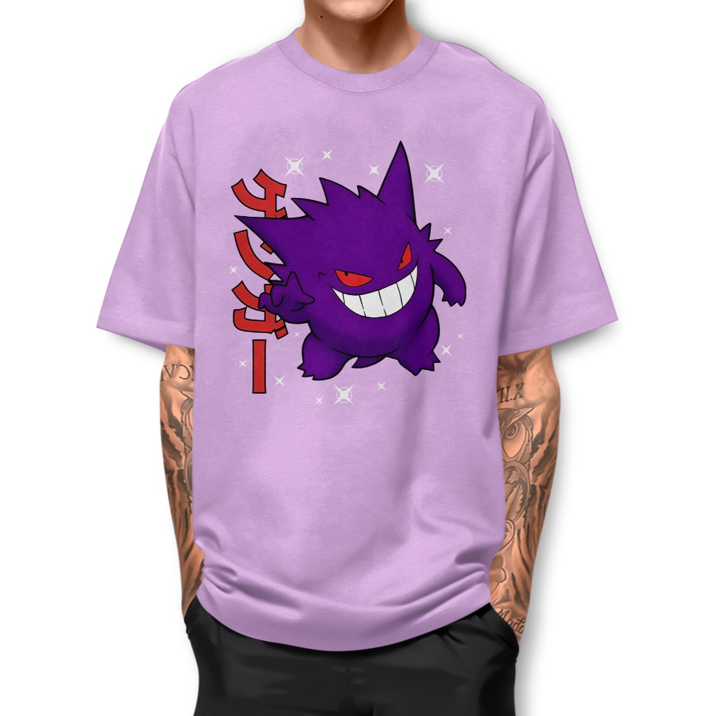 Camiseta GENGAR STARS Camisa unissex premium 100% algodão estilo WPJ1 ...