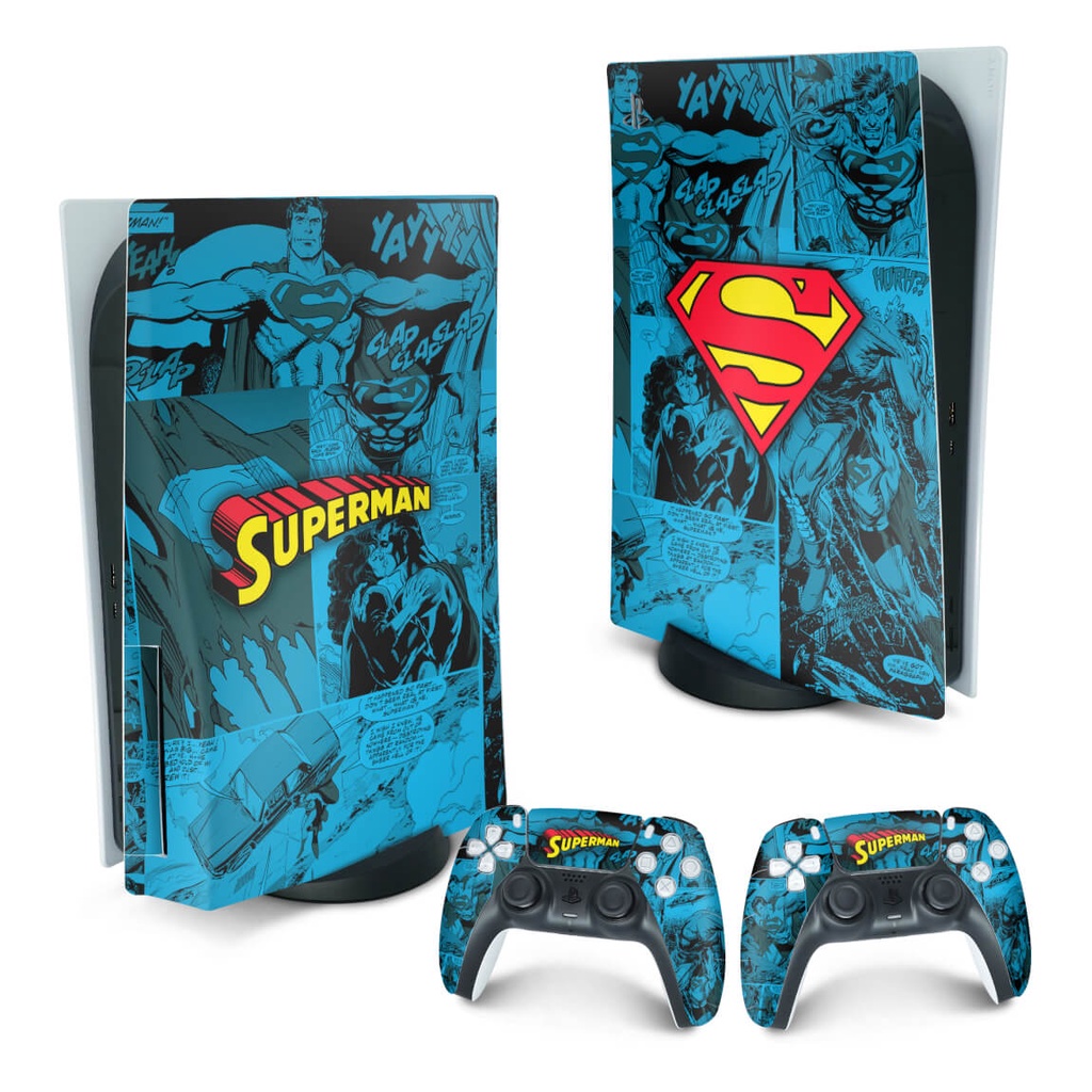 Skin PS5 Fat Playstation 5 Adesivo - Superman Comics | Shopee Brasil