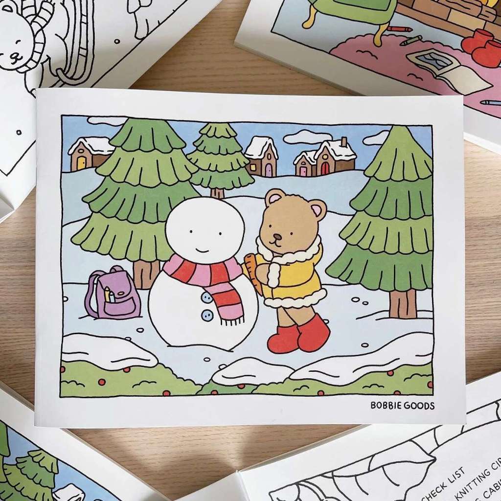 Bobbie Goods Winter Coloring Book '21 NATAL! 40 Desenhos para Colorir ...