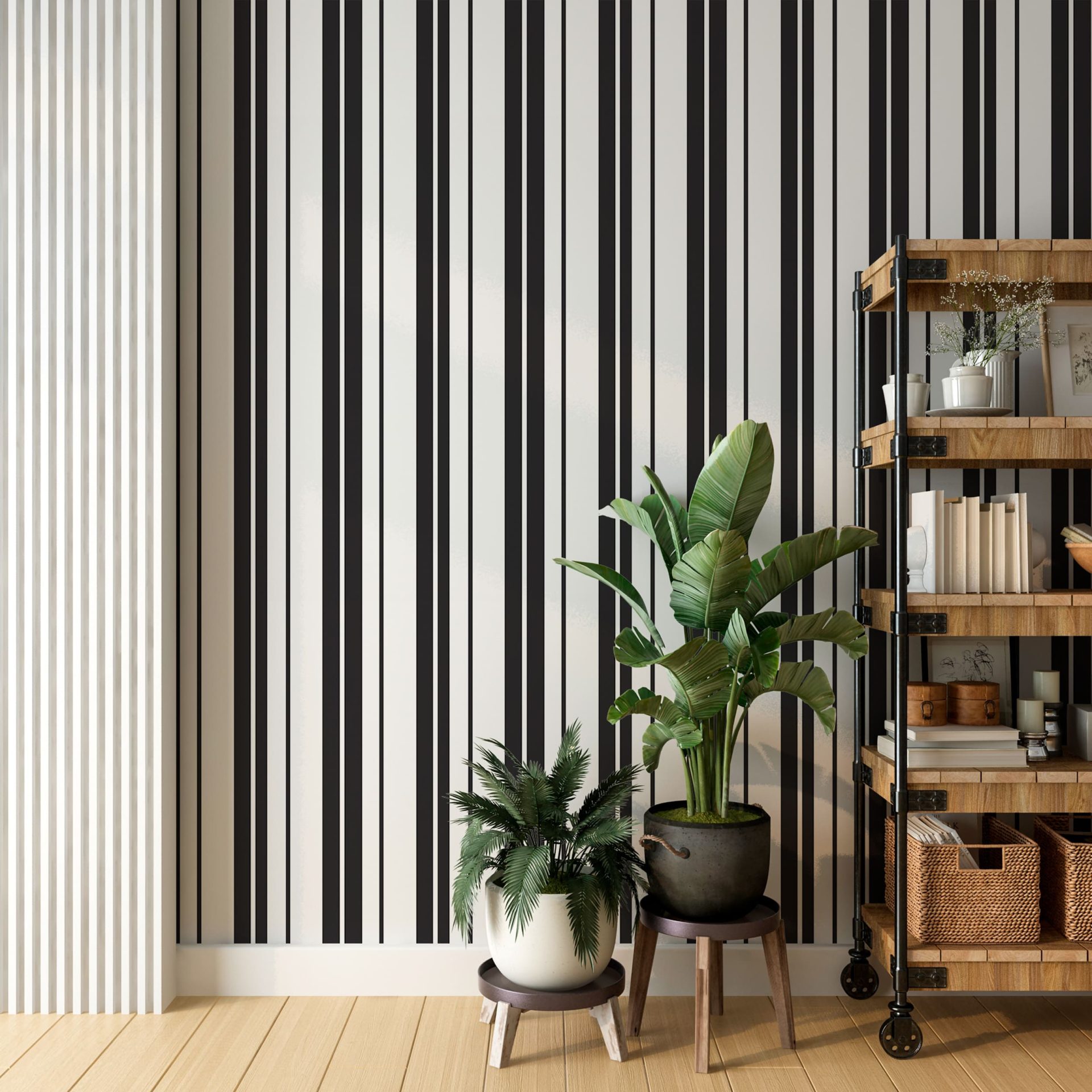 Papel de Parede Adesivo Listrado Decor 98 | Shopee Brasil