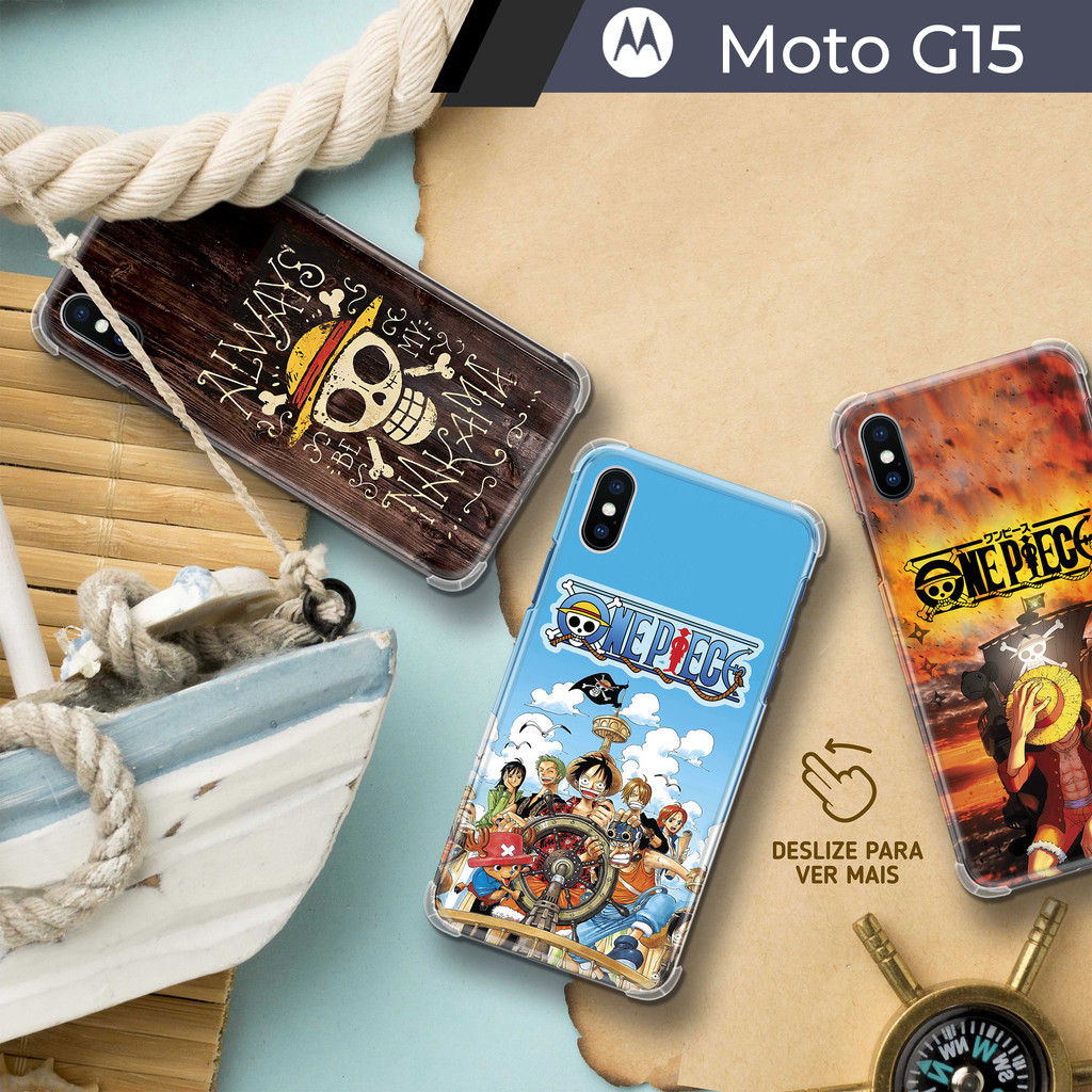 Capa Capinha - Motorola Moto G15 - One Piece Pirata Anime | Shopee Brasil