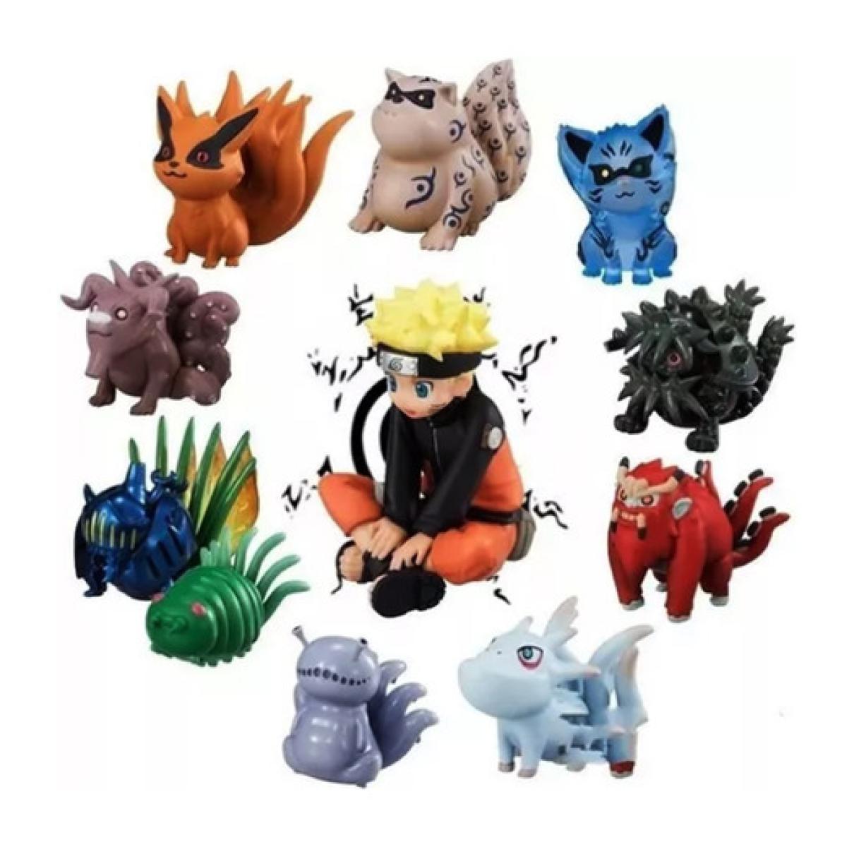 Bonecos Naruto E 10 Bestas Com Cauda Kurama Shukaku Hachibi | Shopee Brasil