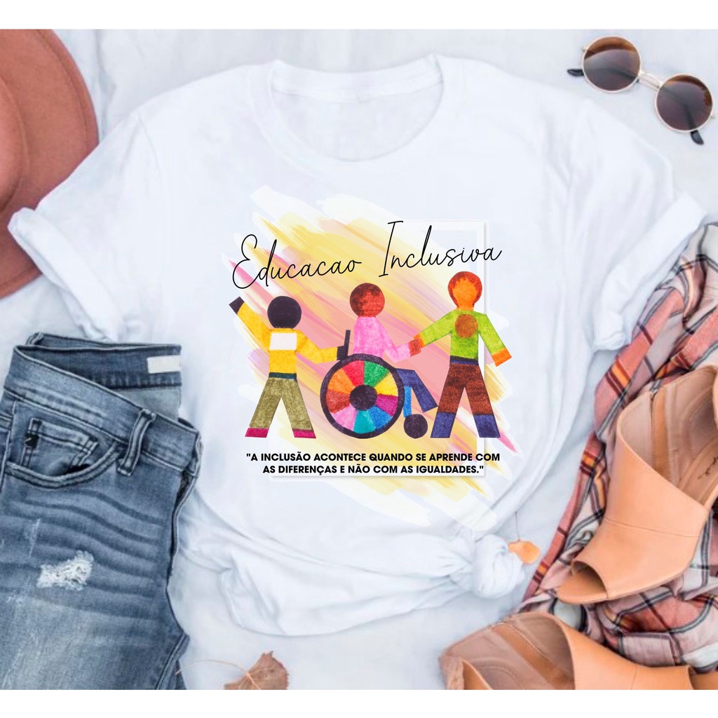 Camisetas Educação Inclusiva | Shopee Brasil