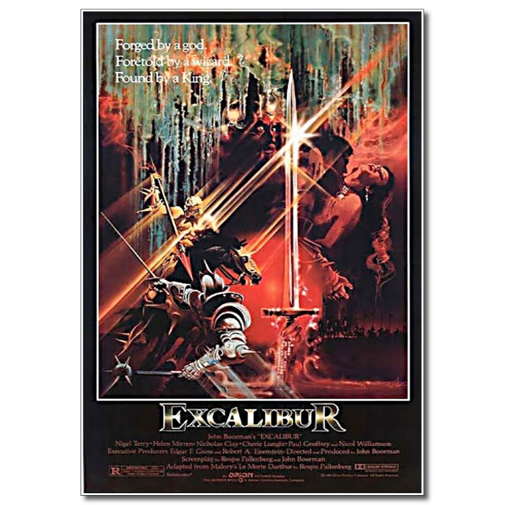 Poster Filme - Excalibur (1981) - (Cartaz TV Streaming Cinema) | Shopee Brasil