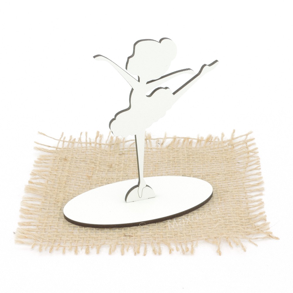 10 Lembrancinha Personalizada Display Mdf Branco Bailarina Baby 1 ...
