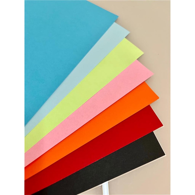 Papel Collor Plus 180g A4 50 folhas Massa Colorida- Papel Color Plus ...