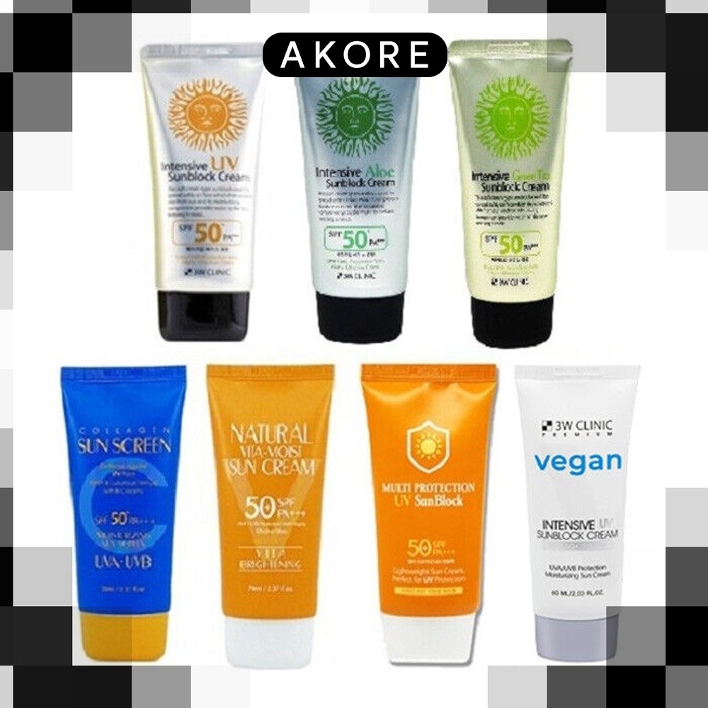 3W CLINIC Cream Spf50 + Pa + + Protetor Solar Intensivo De Chá Verde ...