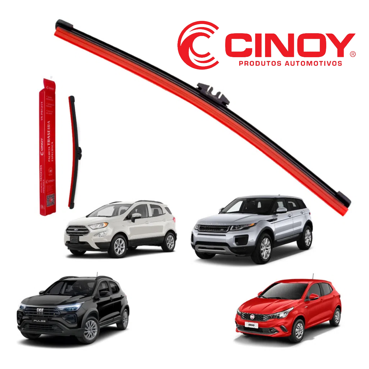 cinoy Palheta Original Parabrisa Argo 2018-2024 Pulse 2018-2024 Ecosport 2017 KA >2014 Kuga 2013 ...