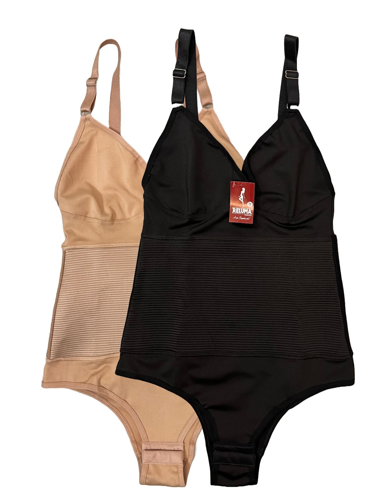 Kit 2 Body Modelador Cinta Alta Compressão Com Faixa Elástica Galena ...