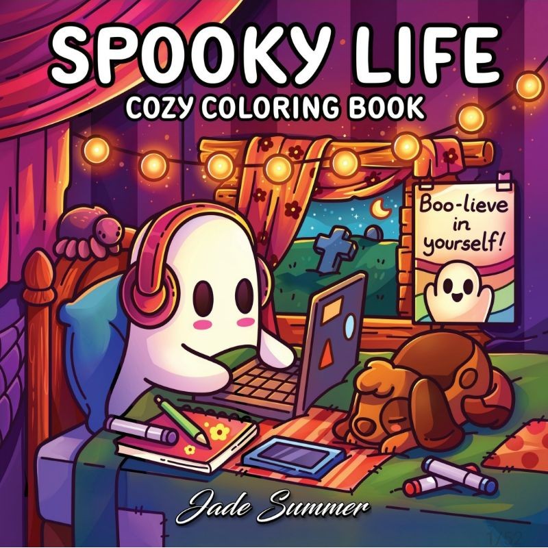 Spook Life Livro de Colorir | Shopee Brasil