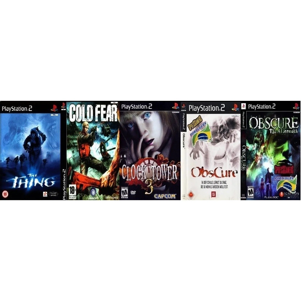 The Thing Cold Fear Clock Tower 3 Obscure 1 e 2 Terror | Shopee Brasil