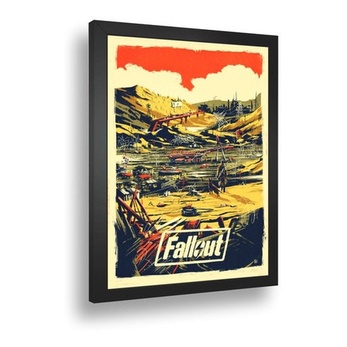 Quadro Decorativo Poste Welcome Home Fallout New Vegas | Shopee Brasil