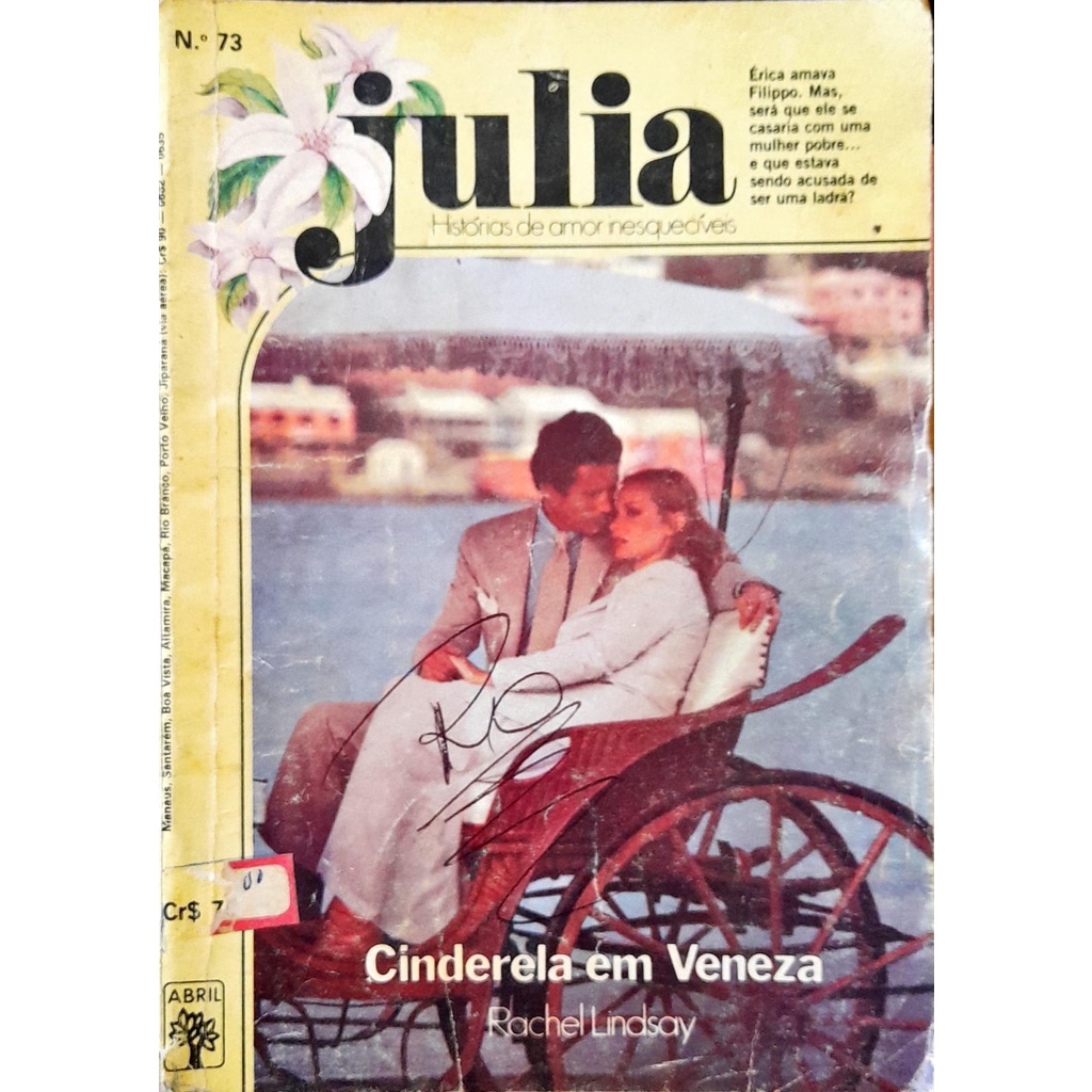 Cinderela Em Veneza - Rachel Lindsay Julia 73 | Shopee Brasil