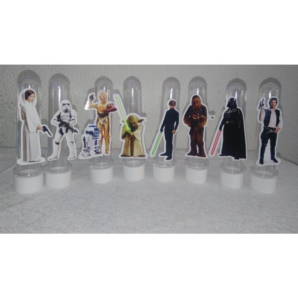 10 Tubetes Personalizados tema Star Wars | Shopee Brasil