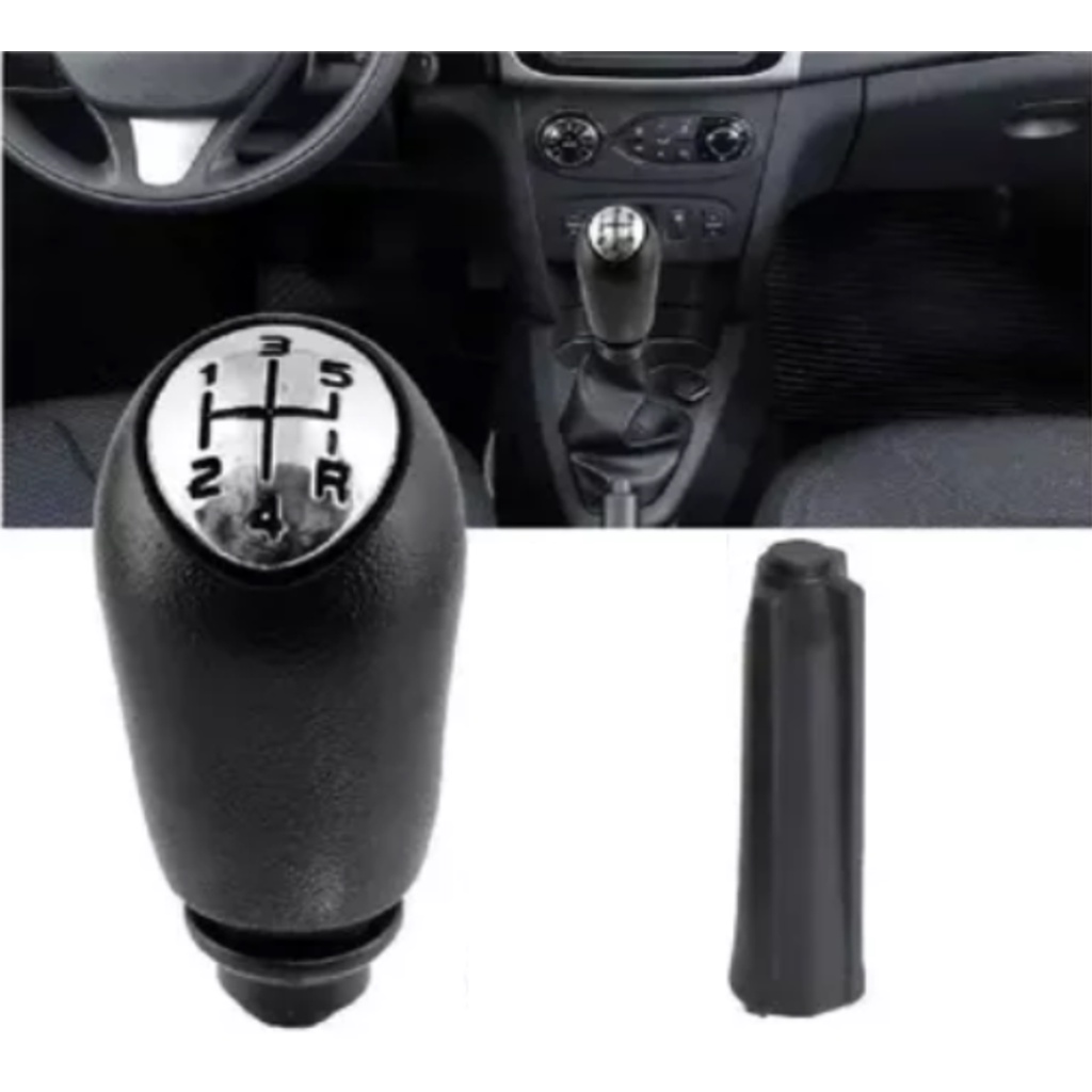 Manopla Cambio Logan / Sandeiro Tampa Cromado | Shopee Brasil