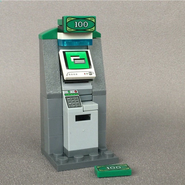 Caixa eletrônico Moc ATM Compatível com os pequenos blocos de ...