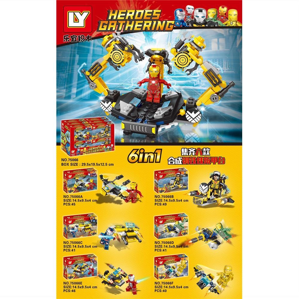 5066 Blocos de construção Lego Compatíveis Minifiguras Vingadores 4 ...