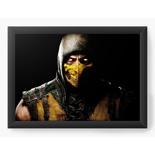 Quadro Decorativ Poster Game Mortal Kombat Scorpion A3 | Shopee Brasil