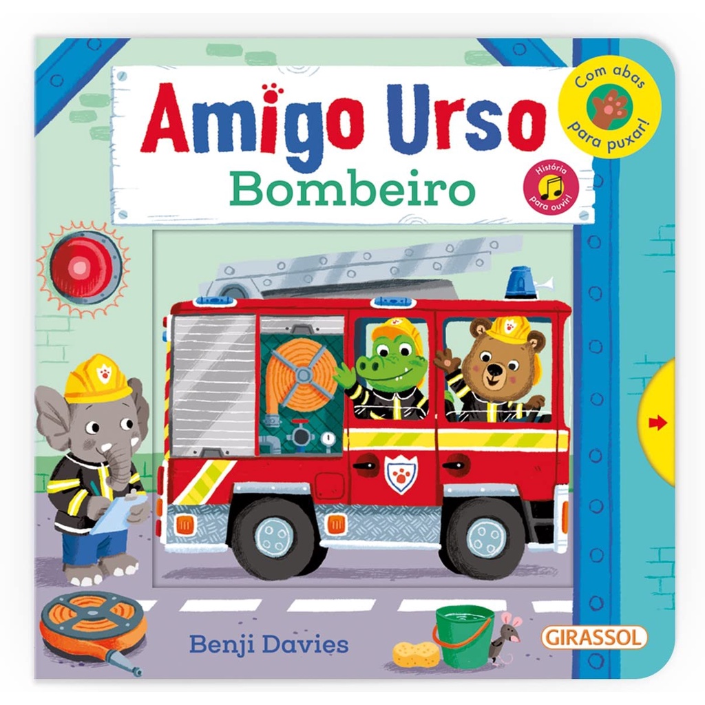 Livro Amigo Urso - Bombeiro | Shopee Brasil