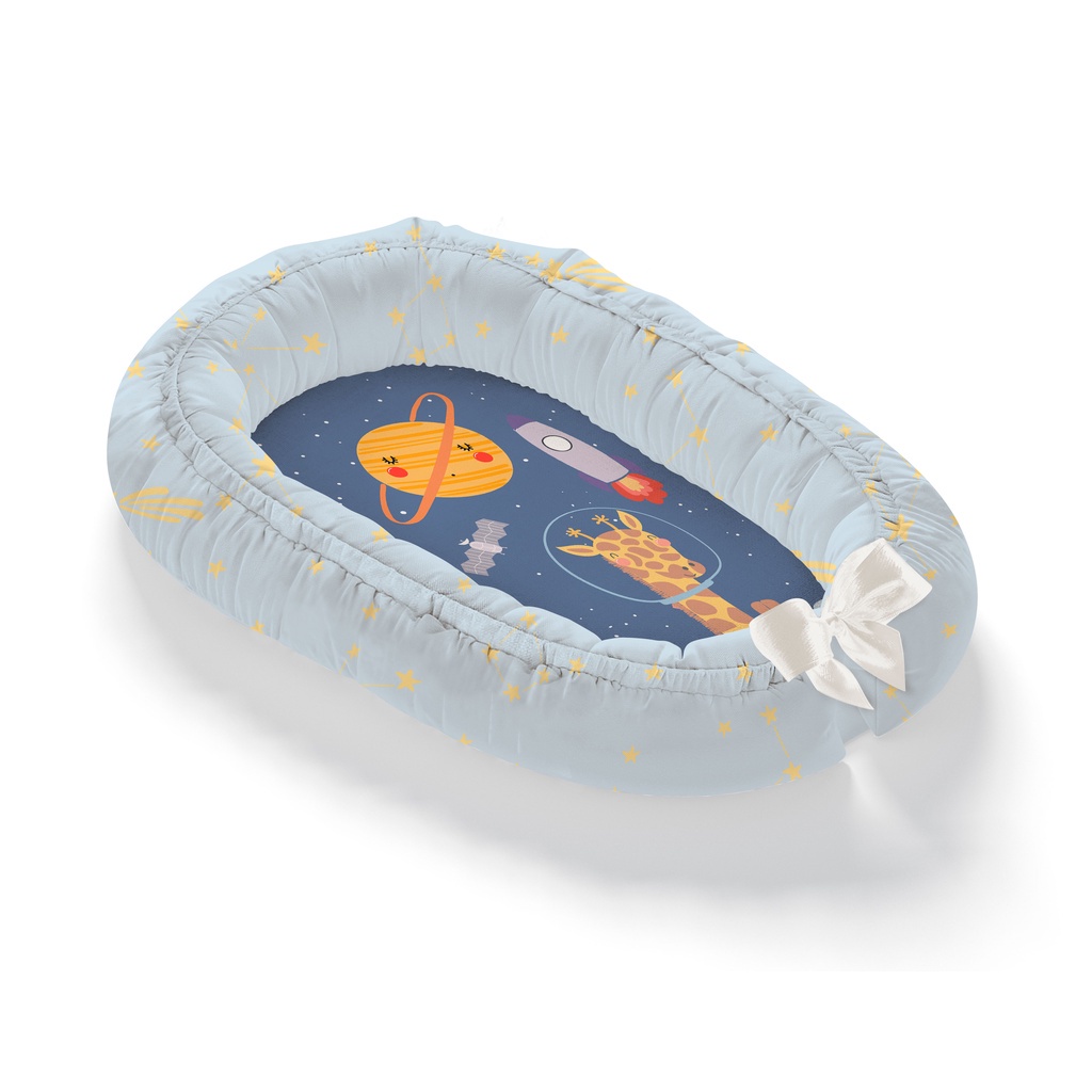 Ninho Redutor Bebê Infantil 100% Algodão 200 Fios Astronauta - N170 ...