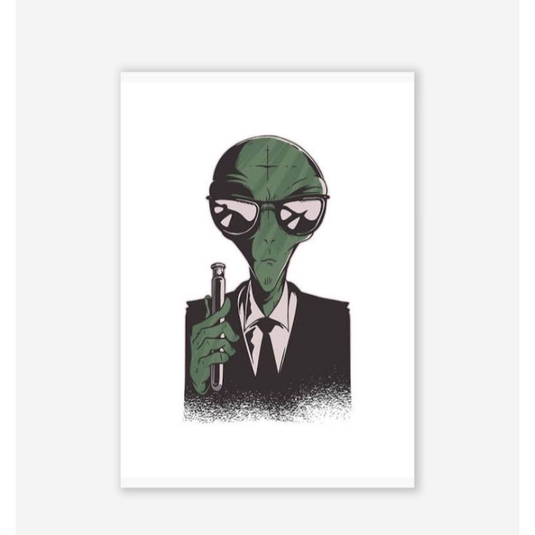 Placa alien dos mib | Shopee Brasil