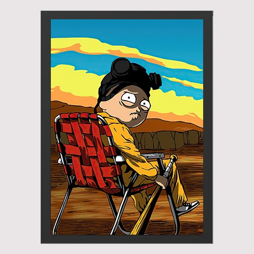 Quadro para Quarto Rick e Morty Breaking Bad 45x33 A3 | Shopee Brasil