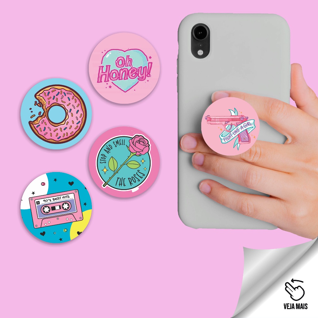 Suporte Popsocket Liso Candy Colors | Shopee Brasil