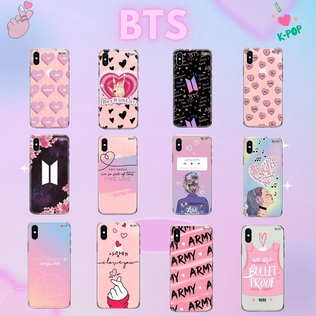 Capa Capinha Case - BTS K-POP - Para Iphone, Samsung, LG, Motorola ...