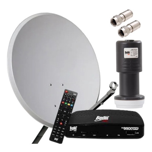 Receptor Digital Full Hd Bedin + Antena + Lnbf + Conector | Shopee Brasil