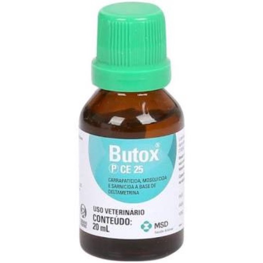 Butox 20 Ml Veneno Pulgas Carrapatos Moscas Faz Até 20litros | Shopee ...