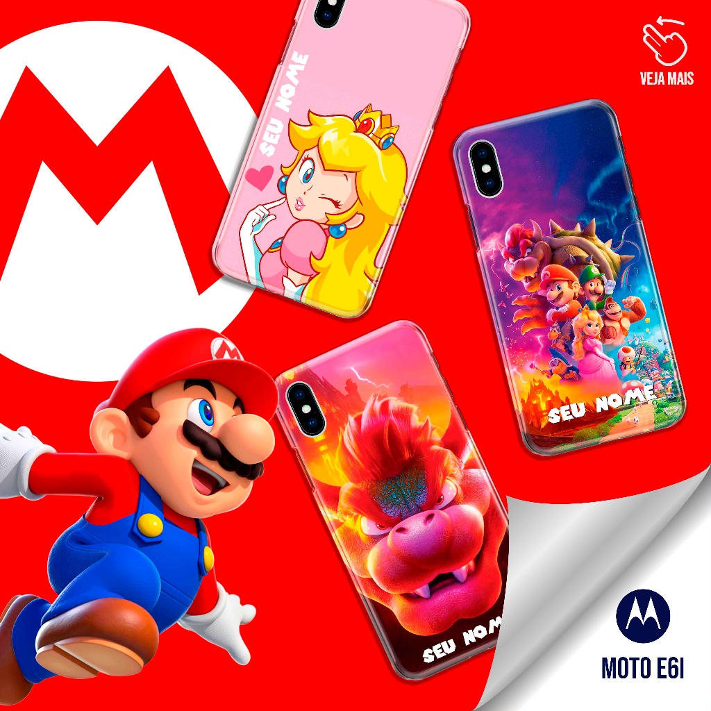 Capa Capinha - Moto E6i - Super Mario Bros | Shopee Brasil