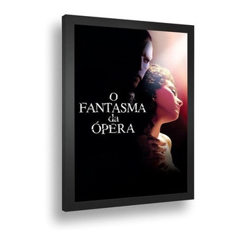 Quadro Emoldurad Poster O Fantasma Da Opera Mascara A3 | Shopee Brasil