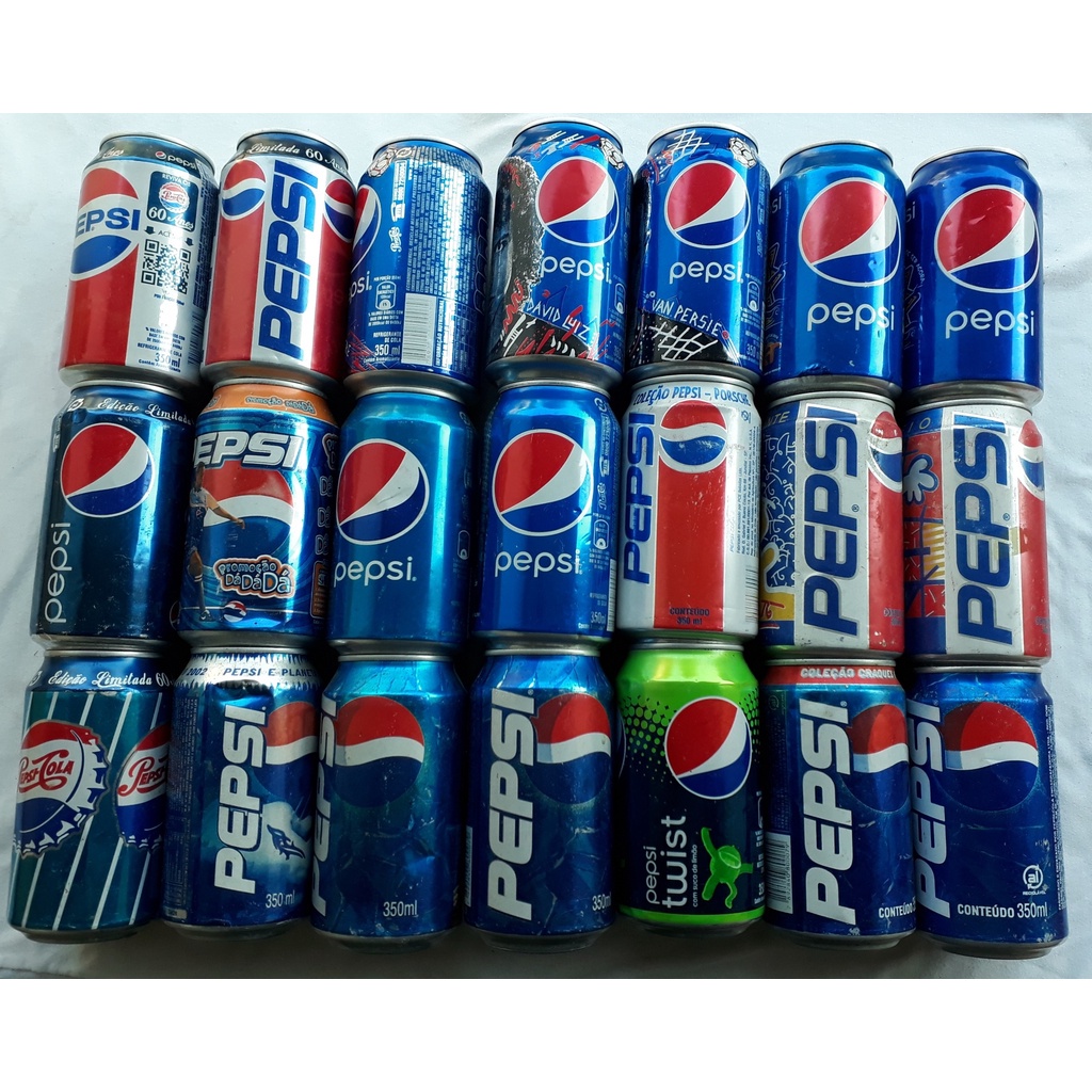 Lata Antiga Refrigerante Pepsi modelos para colecionador - XD | Shopee ...