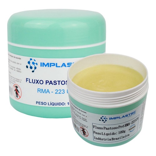 Pasta Fluxo De Solda Pastoso Para Solda Rma-223 Pote 100g Implastec ...