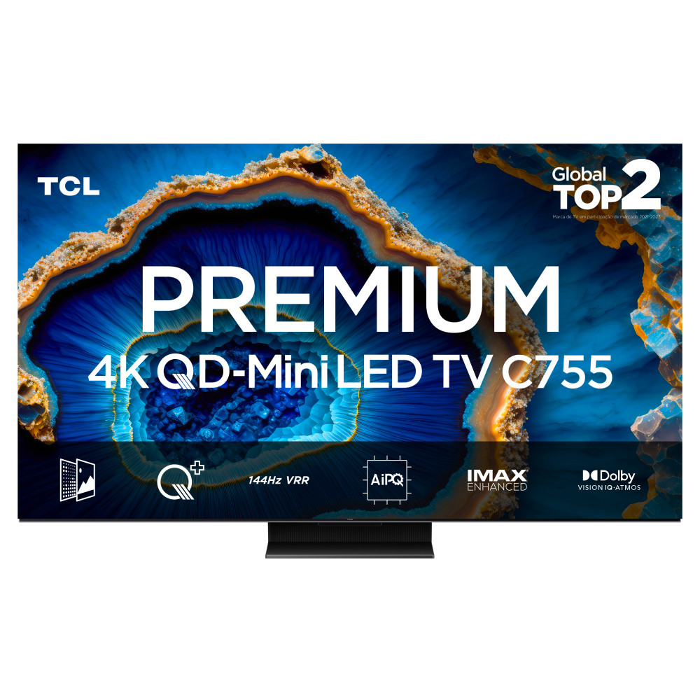 Smart TV TCL 65 Polegadas QLED Mini LED 4K C755 WiFi Bluetooth Google ...