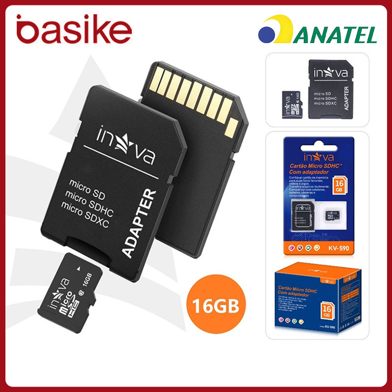 Basike Cartão Memória Evo Plus 16gb Micro Sd Com Adaptador Pendrive e ...