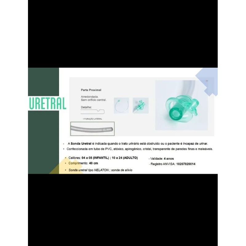 100 sondas Uretral de alívio Markemed, n• 8( Promocional) | Shopee Brasil