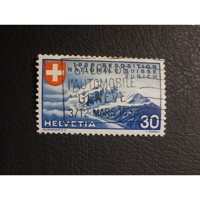 selo Suíça (Helvetia): O diferencial aqui é o carimbo temático do ...