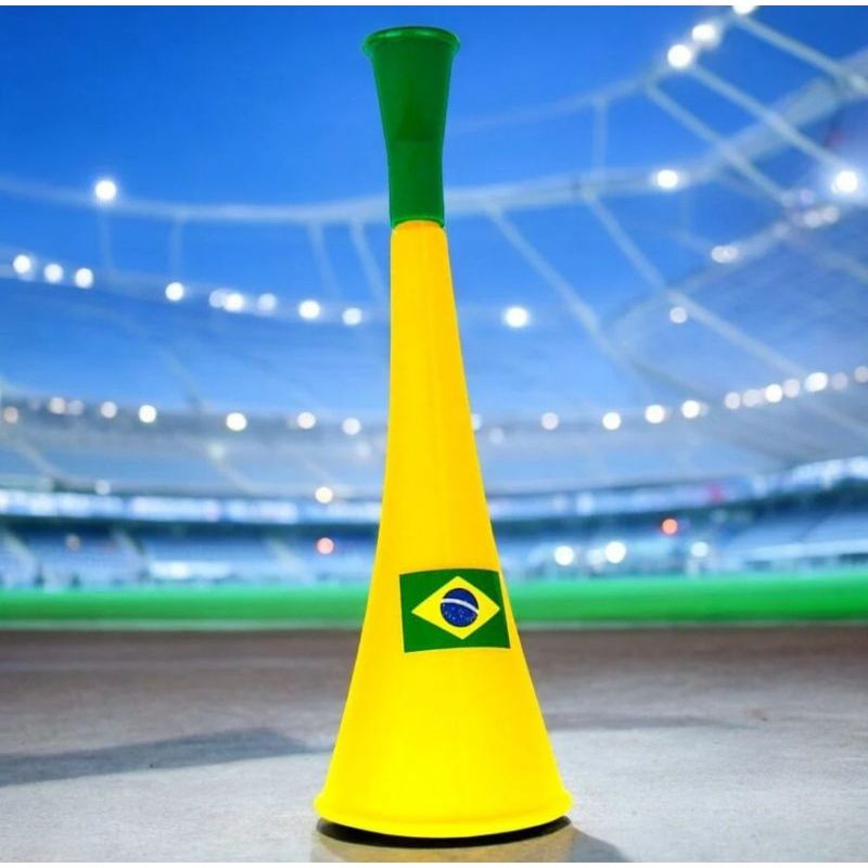 Corneta Buzina Vuvuzela Brasil Copa Mundo Brasileira 30Cm | Shopee Brasil