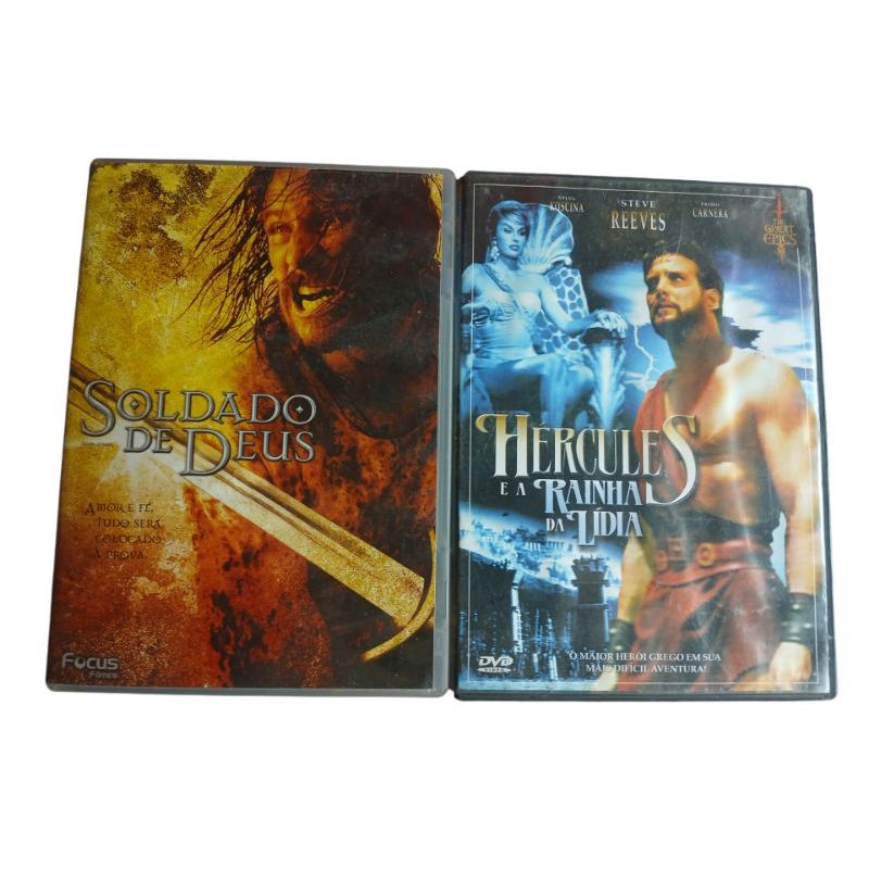 2 DVDs Filmes Soldado de Deus e Hércules e a Rainha da Lídia | Shopee ...