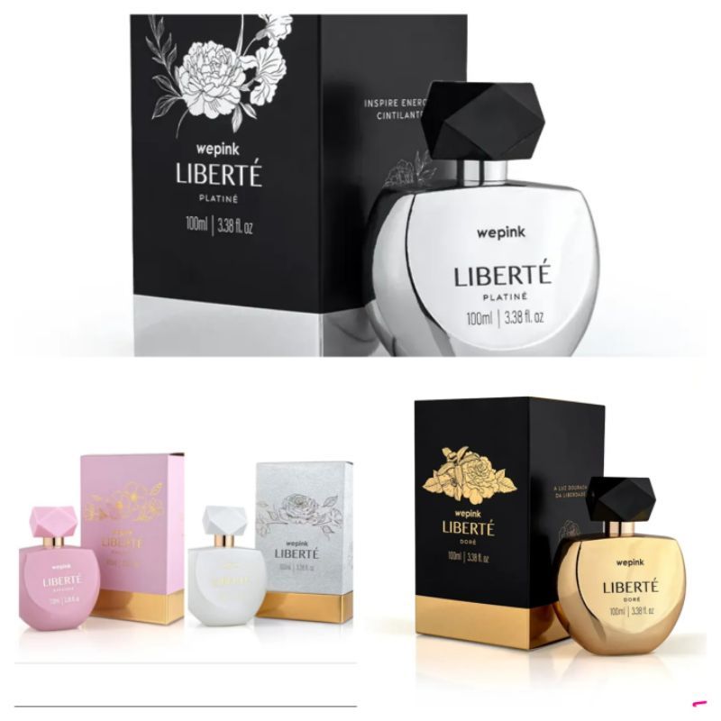 Perfume liberte exclusif dore platine variados wepink | Shopee Brasil