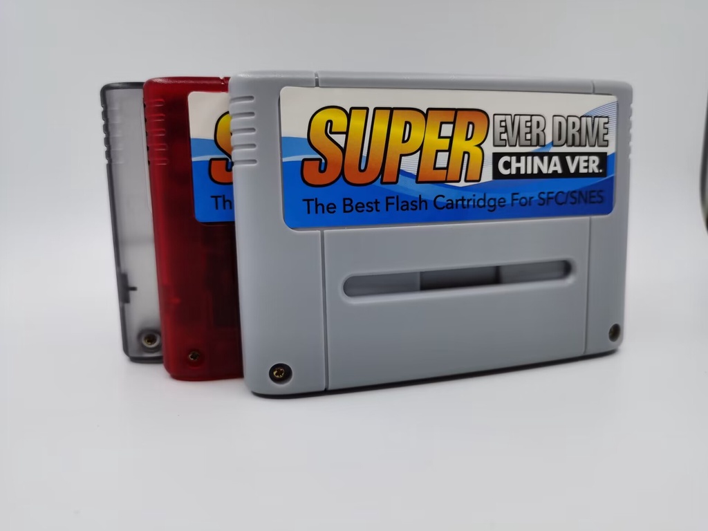 Super Everdrive sfc snes Cartão De Queima Porcelana ver Concha Vermelha ...