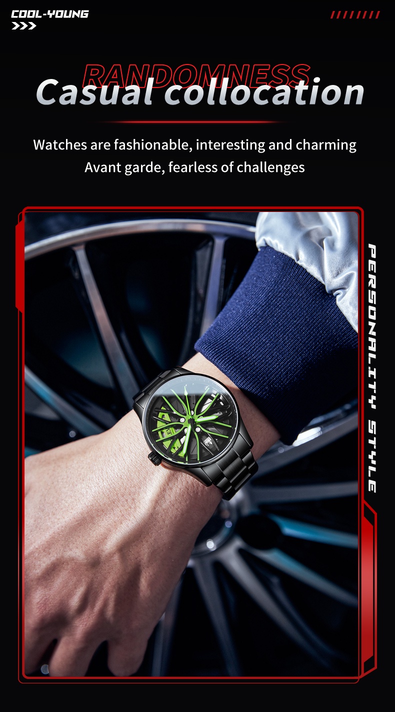 OLEVS 9937 Relógio Masculino Original À Prova D'água Aço Inoxidável ...