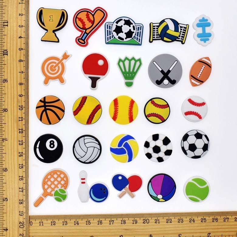 Desenho Animado Badminton Croc Jibbits Sapato De Voleibol Charmes Pin ...