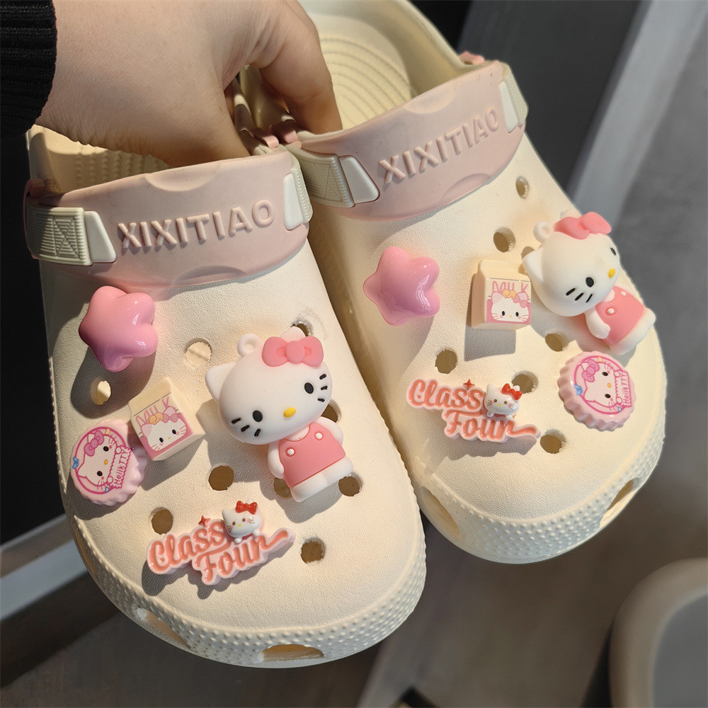 Desenho Animado Kuromi Jibits for croc Set Sanrio Anime Jibbitz Charme ...
