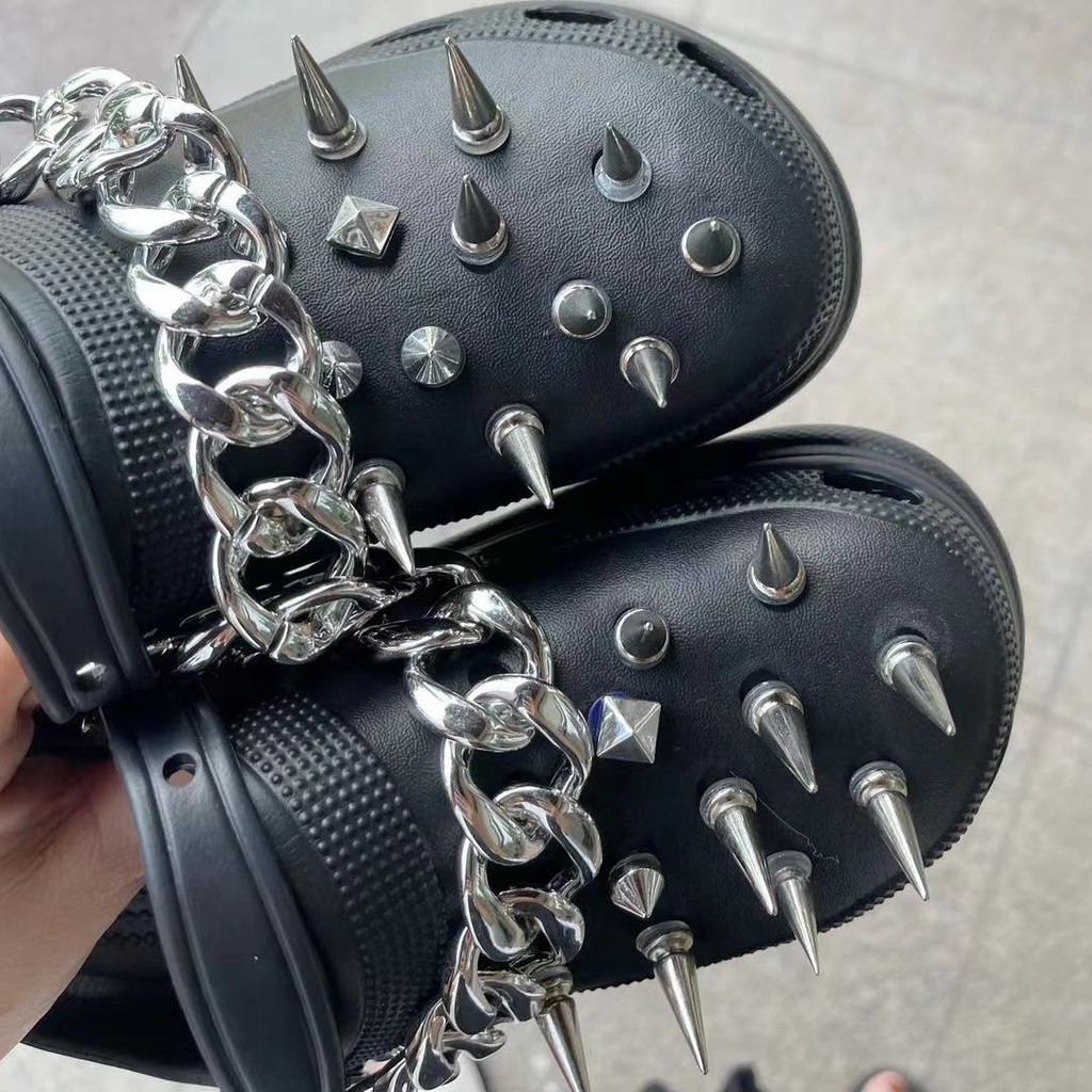 Moda Punk Rivet Jibbitz Para Croc Set Gems Jibits Charm Spike Jibitz ...