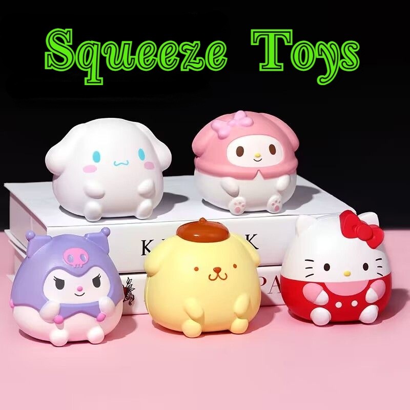 Brinquedos Fofinhos Sanrio Squeeze Anti Ansiedade Squishy Toys Mochi ...