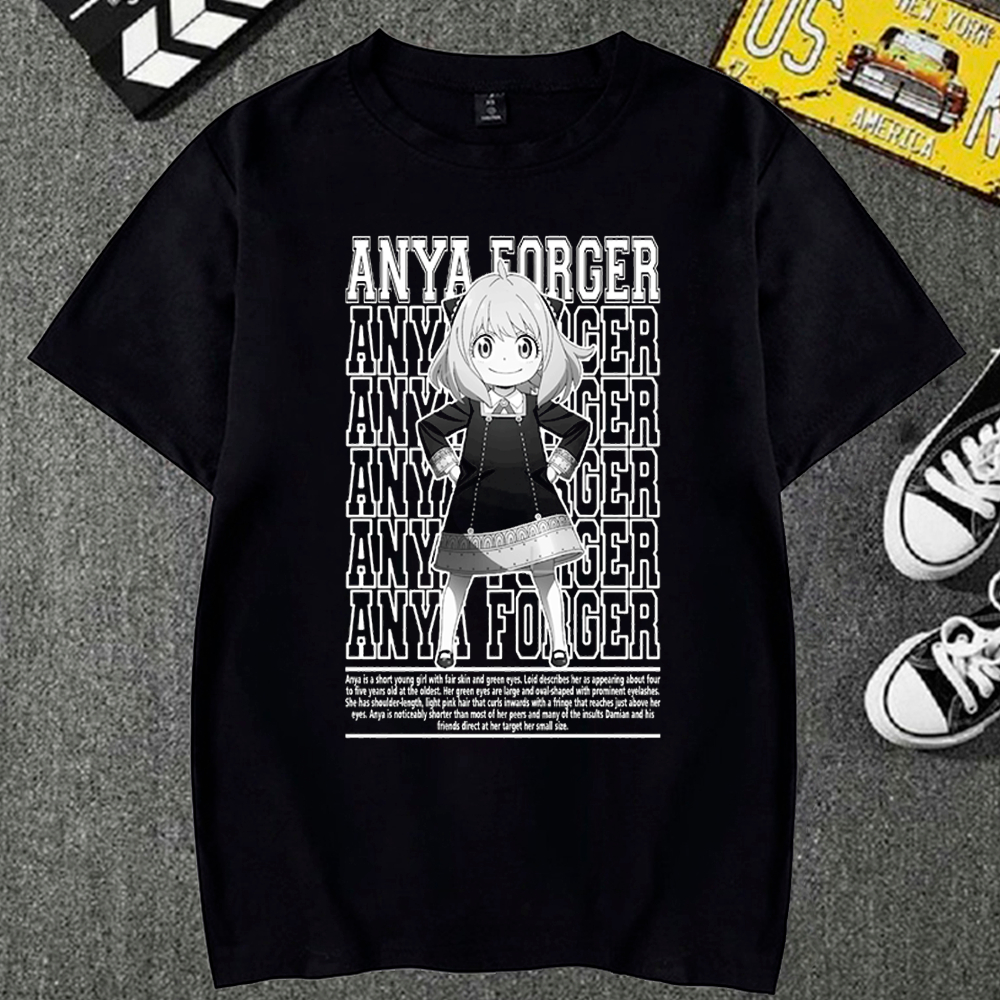 Camiseta Basica Camisa Anya Forger Happy Bio Spy x Family Anime Unissex ...